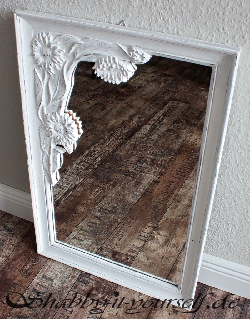 Spiegel Sunny - So wird ein alter Spiegel Shabby Chic