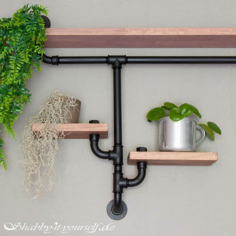 Regal aus Rohren – So baut Ihr Euer Industrial Style Regal selber
