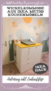 DIY Wickelkommode aus METOD IKEA Küchenmöbeln selbst bauen